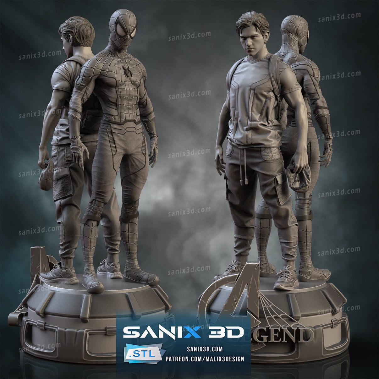 A Double Life (Spider-Man) - Sanix3D - Dark Forge Arts